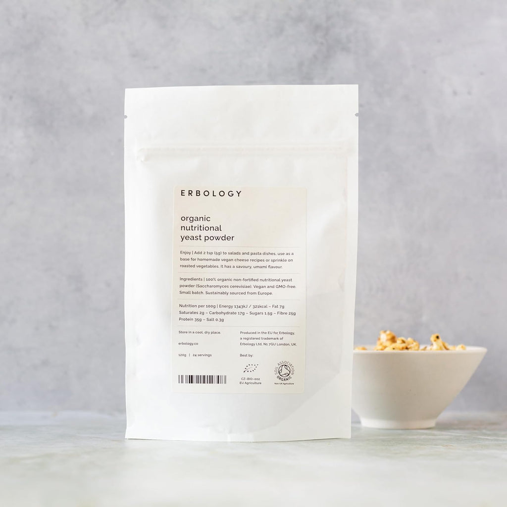 Organic nutritional yeast for healthy recipes