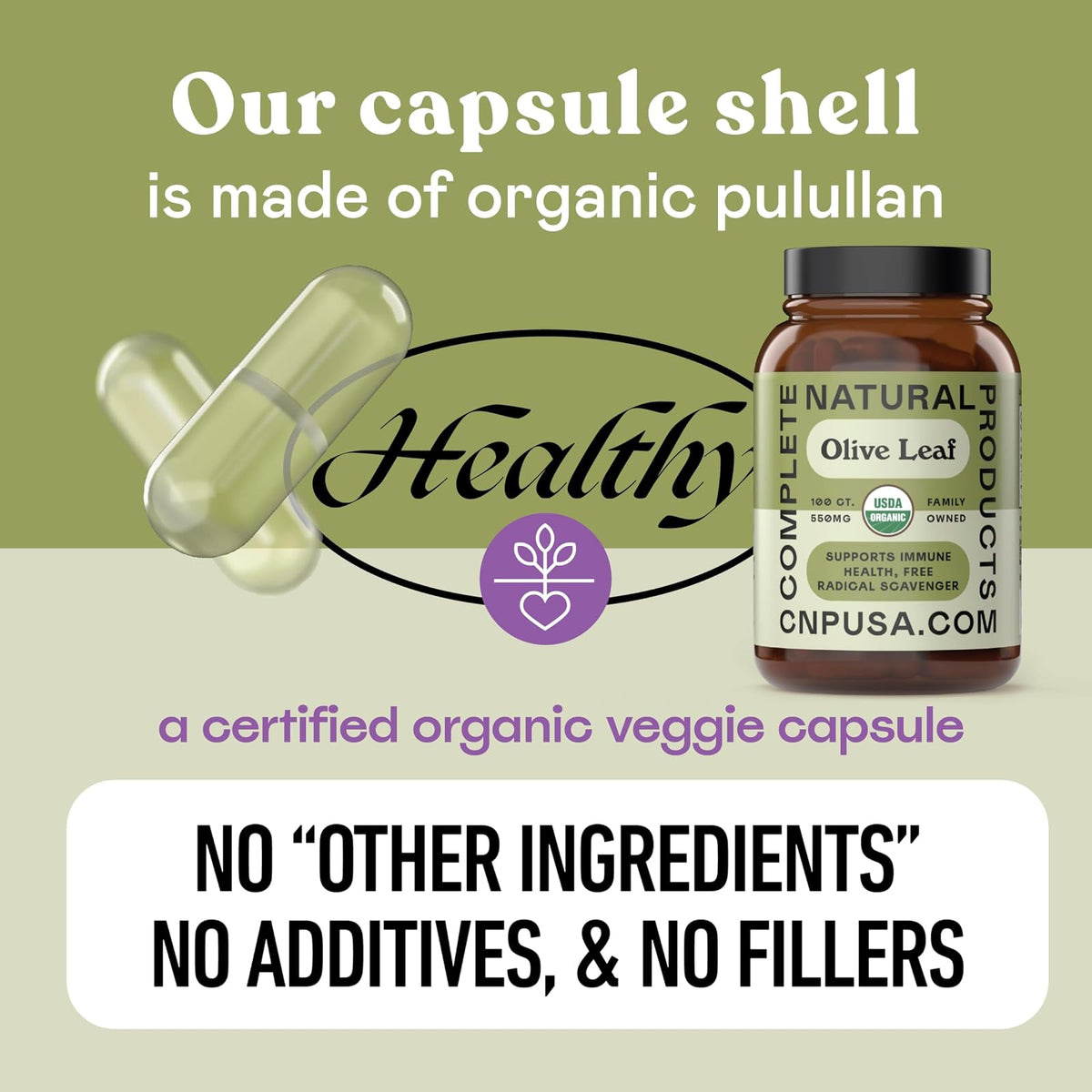 Organic olive leaf extract for vitality