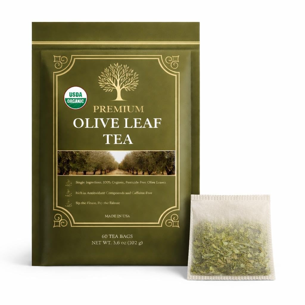 Organic olive leaf tea bags