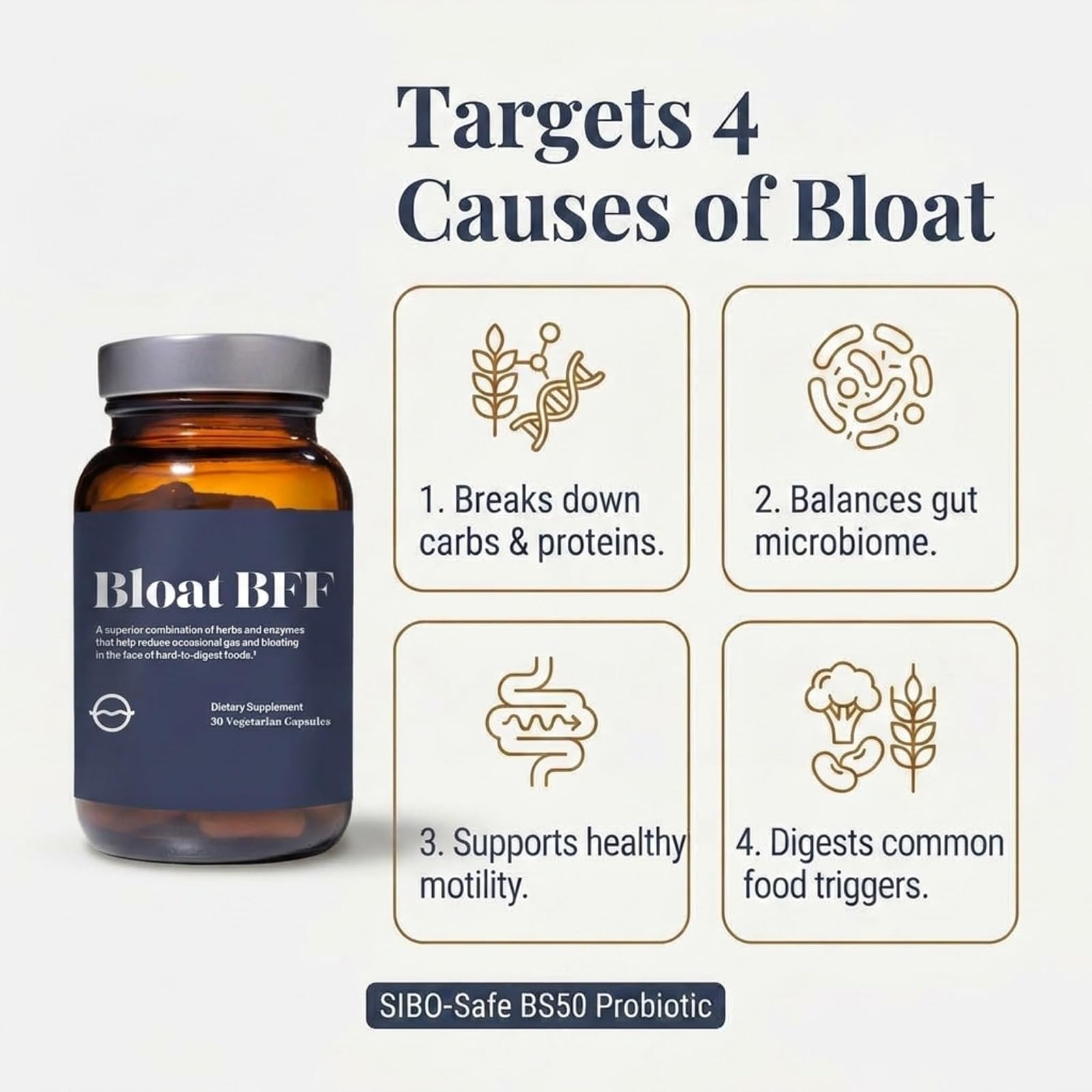 Organic Olivia Bloat BFF benefits
