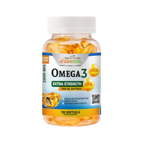 Organic Omega 3 fish oil softgels