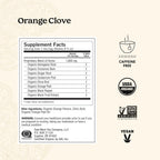 Organic orange clove tea for relaxation