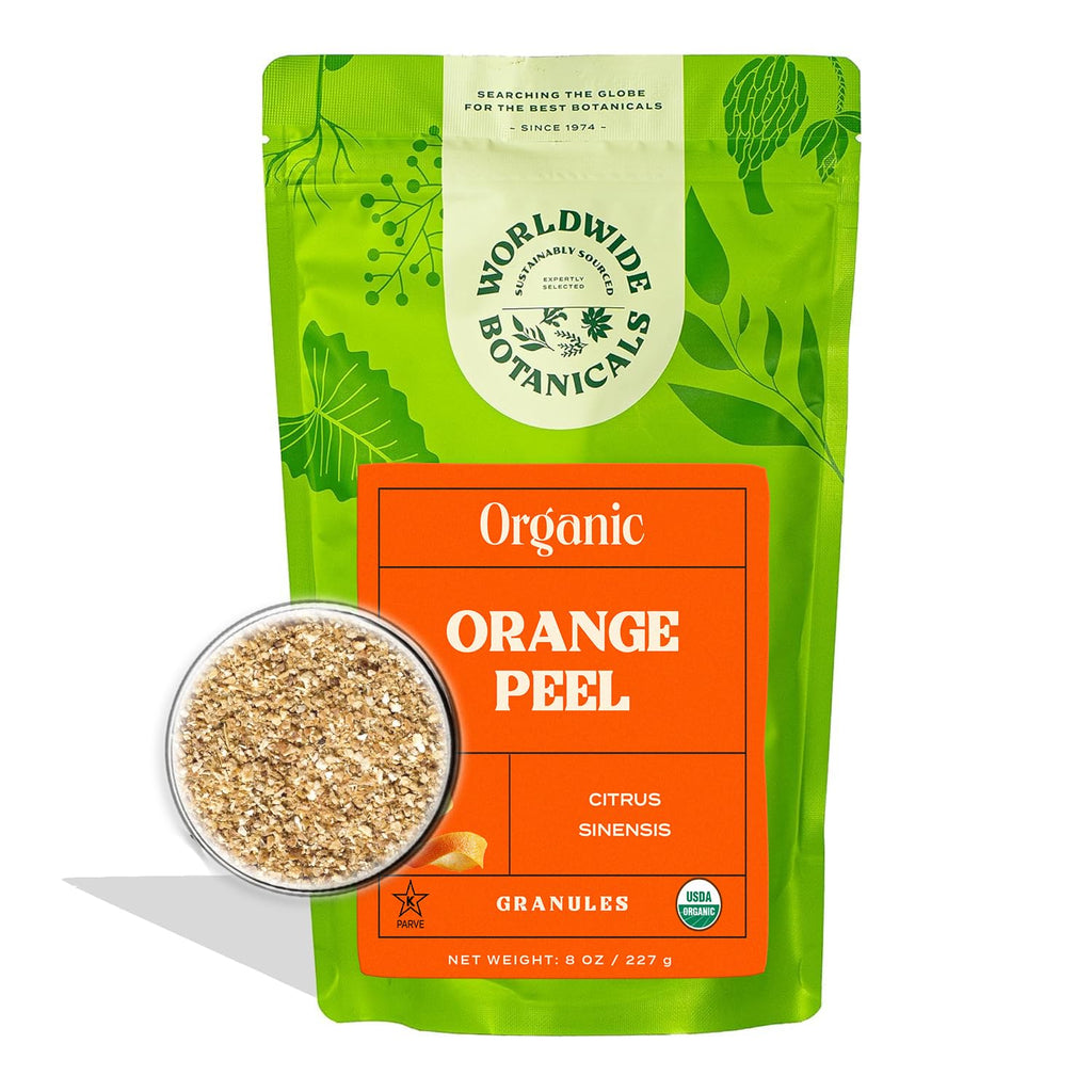 organic orange peel granules for tea