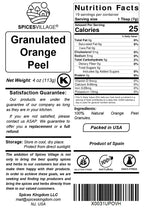 Organic orange peel granules