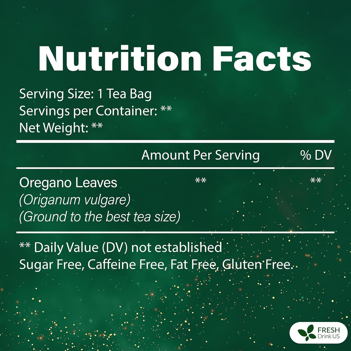 organic oregano leaf tea bags