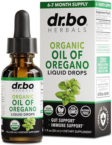 organic oregano oil liquid drops