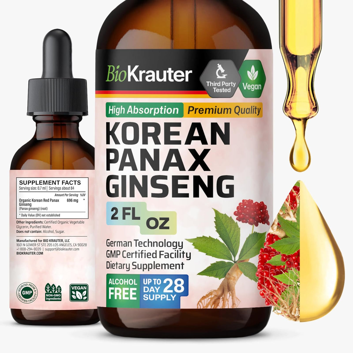 organic panax ginseng tincture