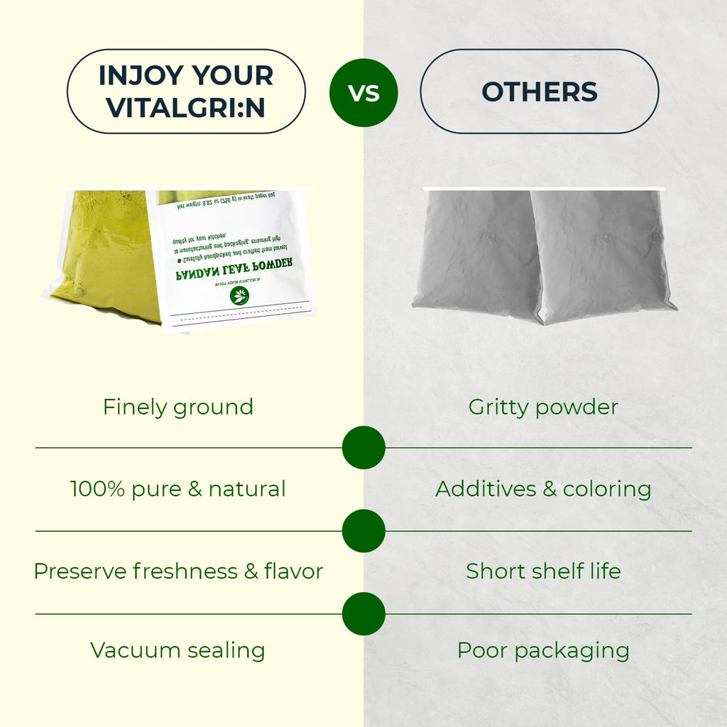 Organic pandan leaf powder benefits