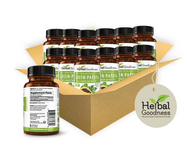 organic papaya leaf capsules for health