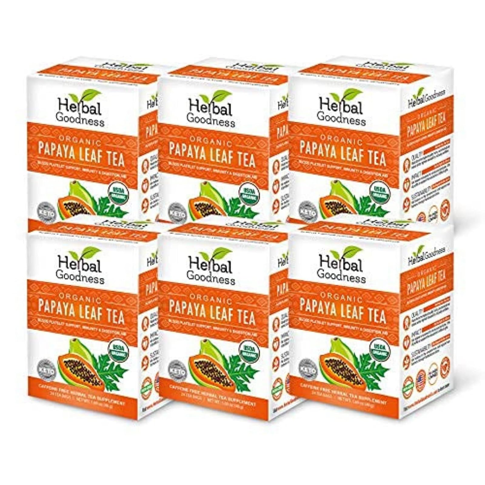 organic papaya leaf herbal tea