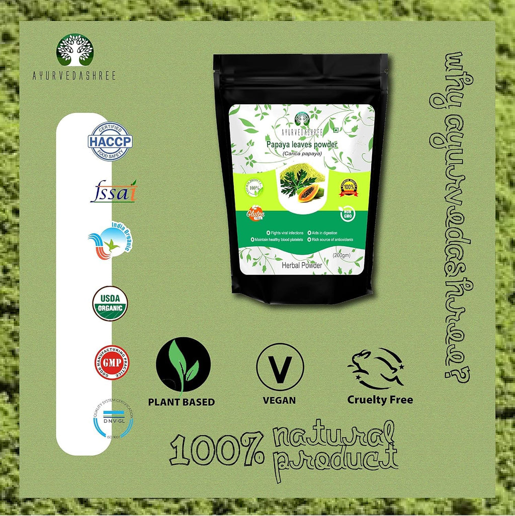 organic papaya leaf powder for smoothies