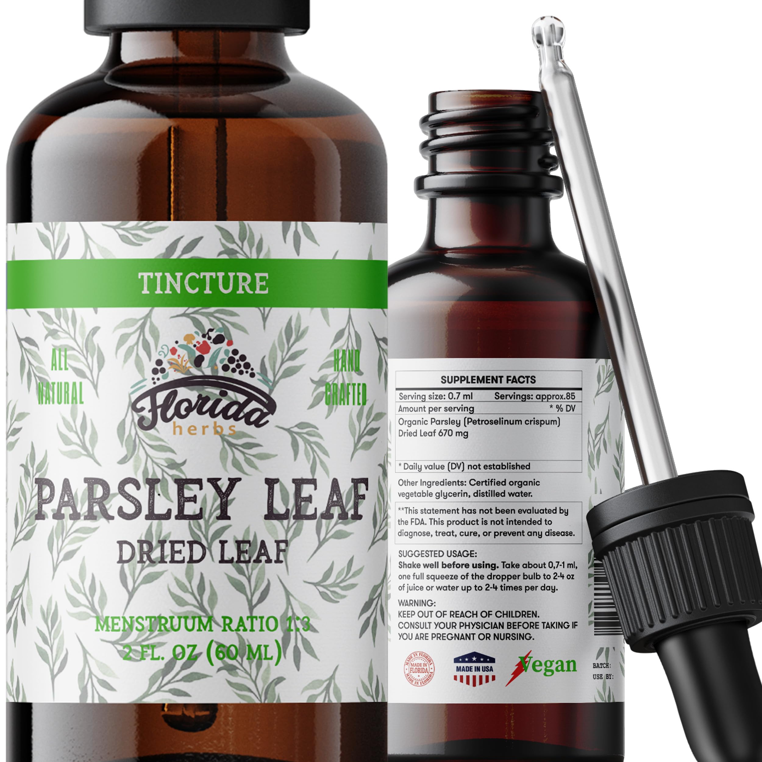 organic parsley tincture for cooking