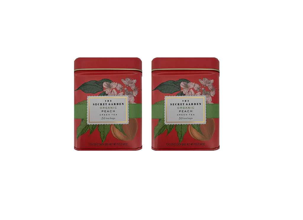 organic peach green tea bags