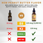Organic peanut butter vitamin D supplement