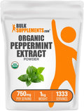 Organic peppermint extract powder supplement