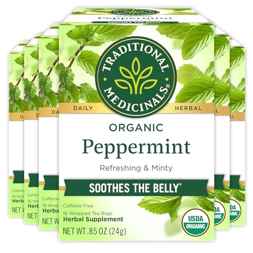 organic peppermint herbal tea bags