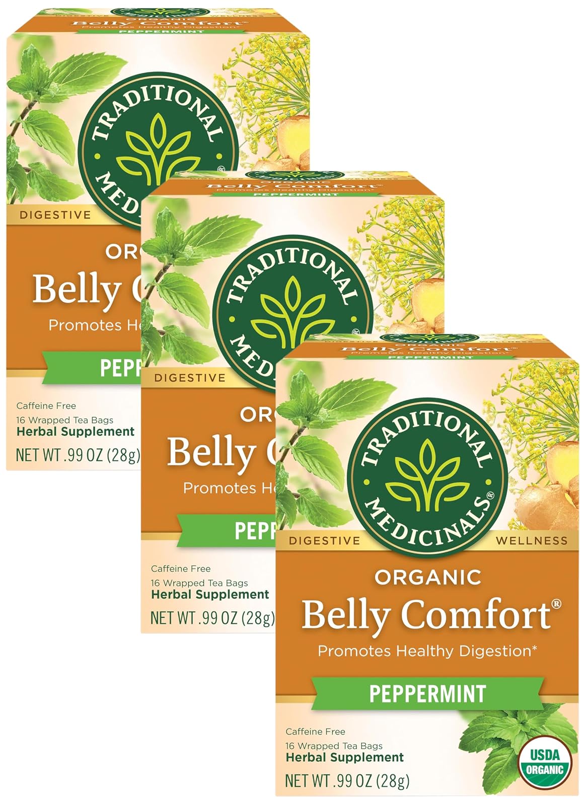 organic peppermint herbal tea for digestion