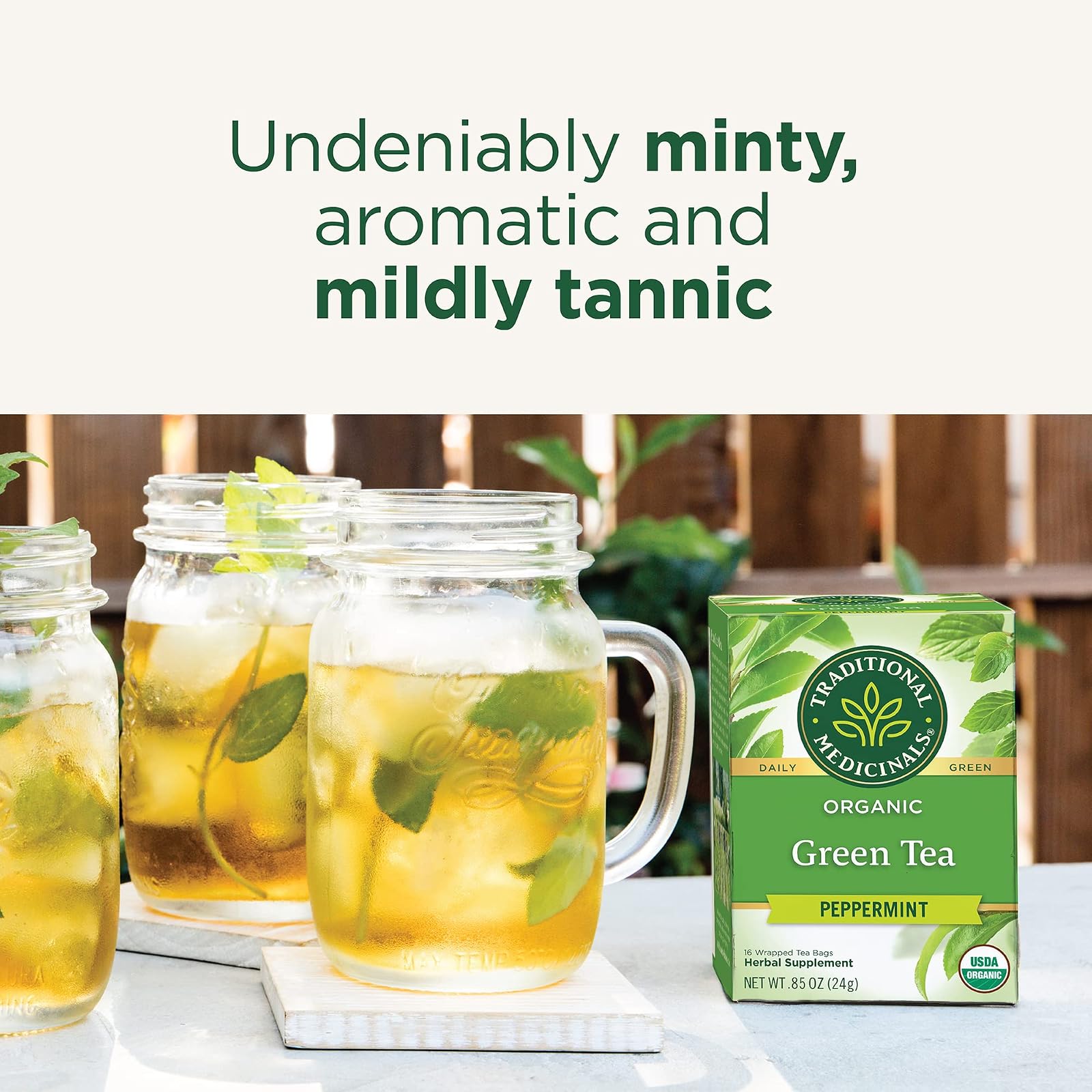 organic peppermint herbal tea for digestion
