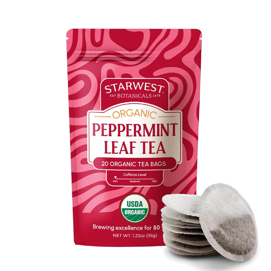 organic peppermint leaf tea bags