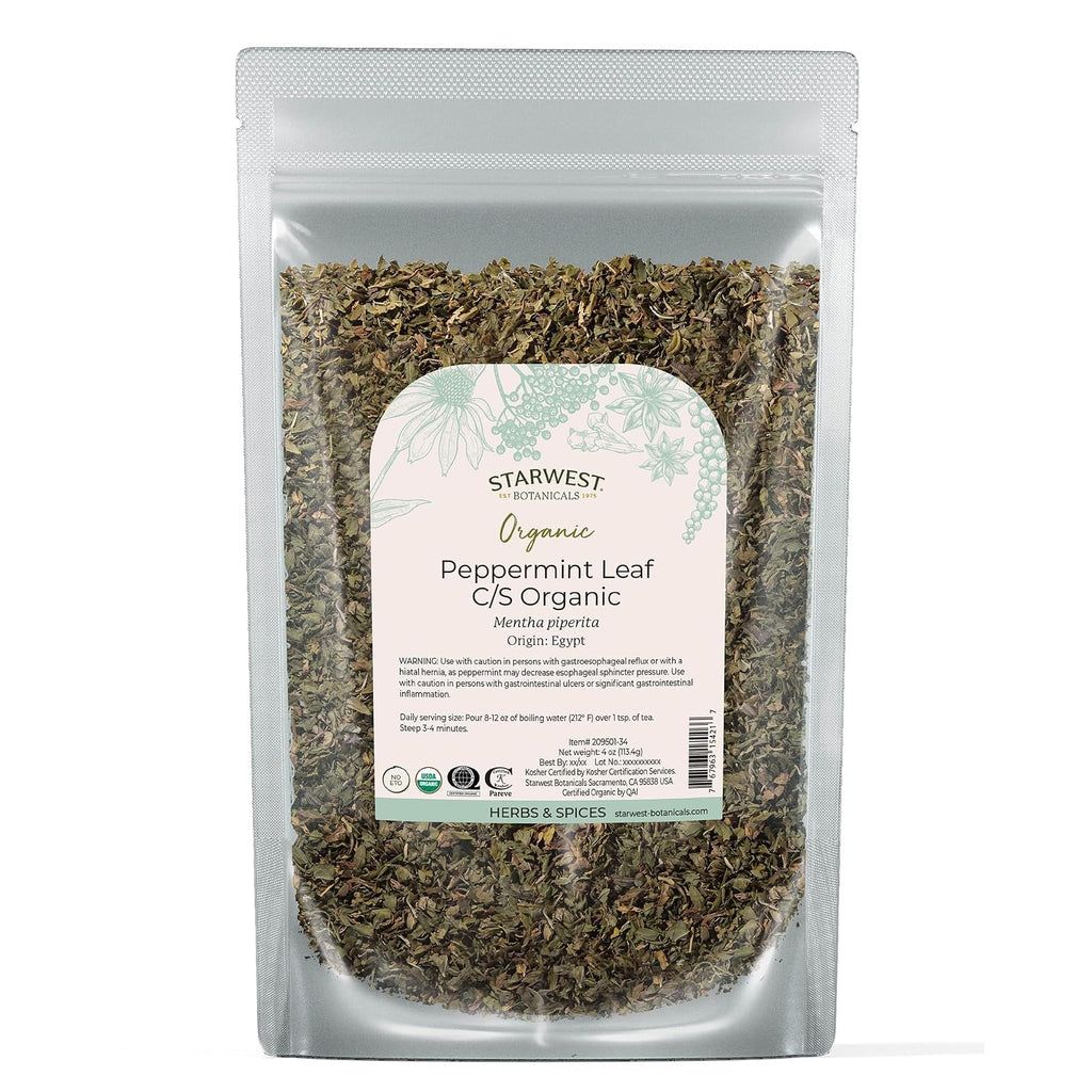 organic peppermint leaves for tea