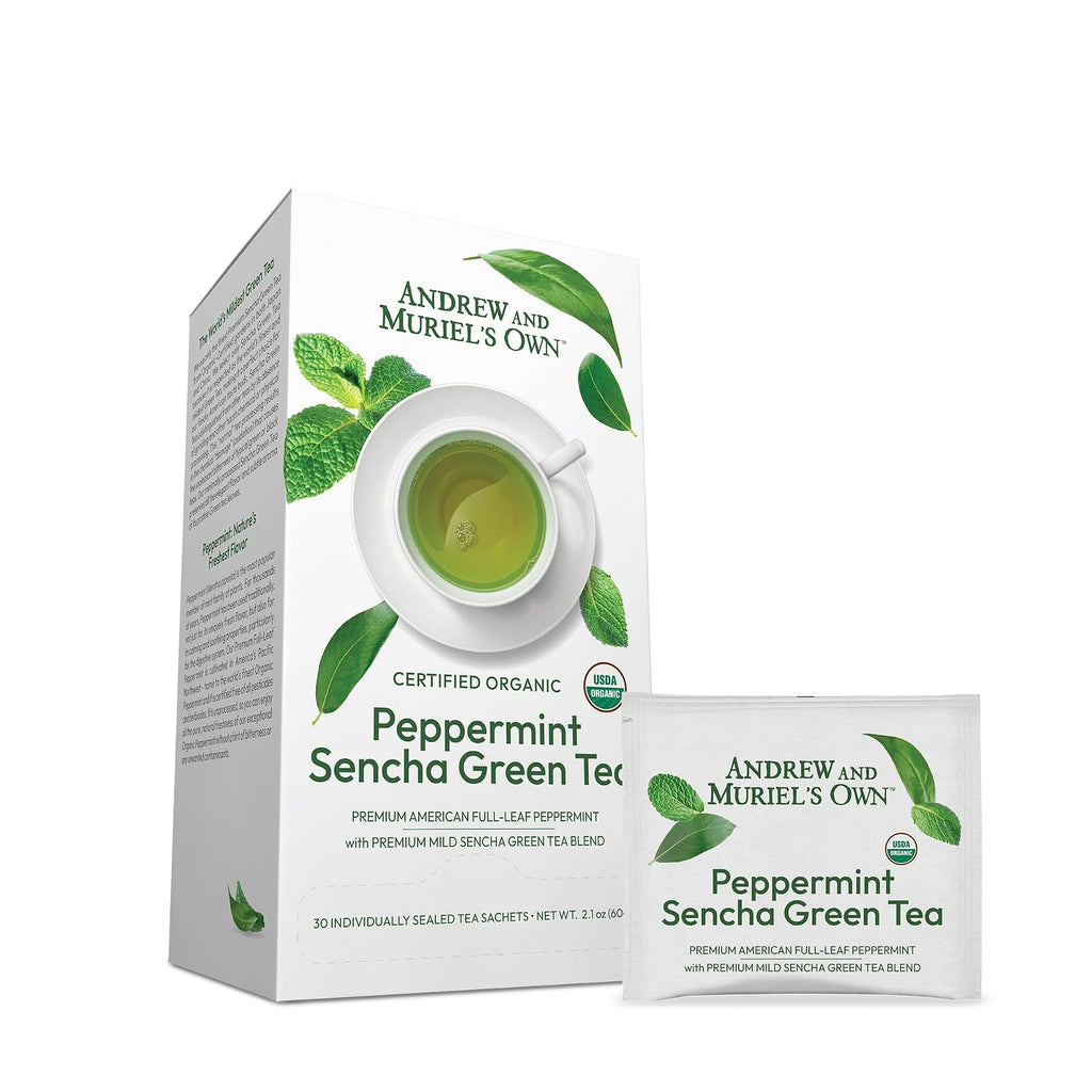 organic peppermint sencha green tea