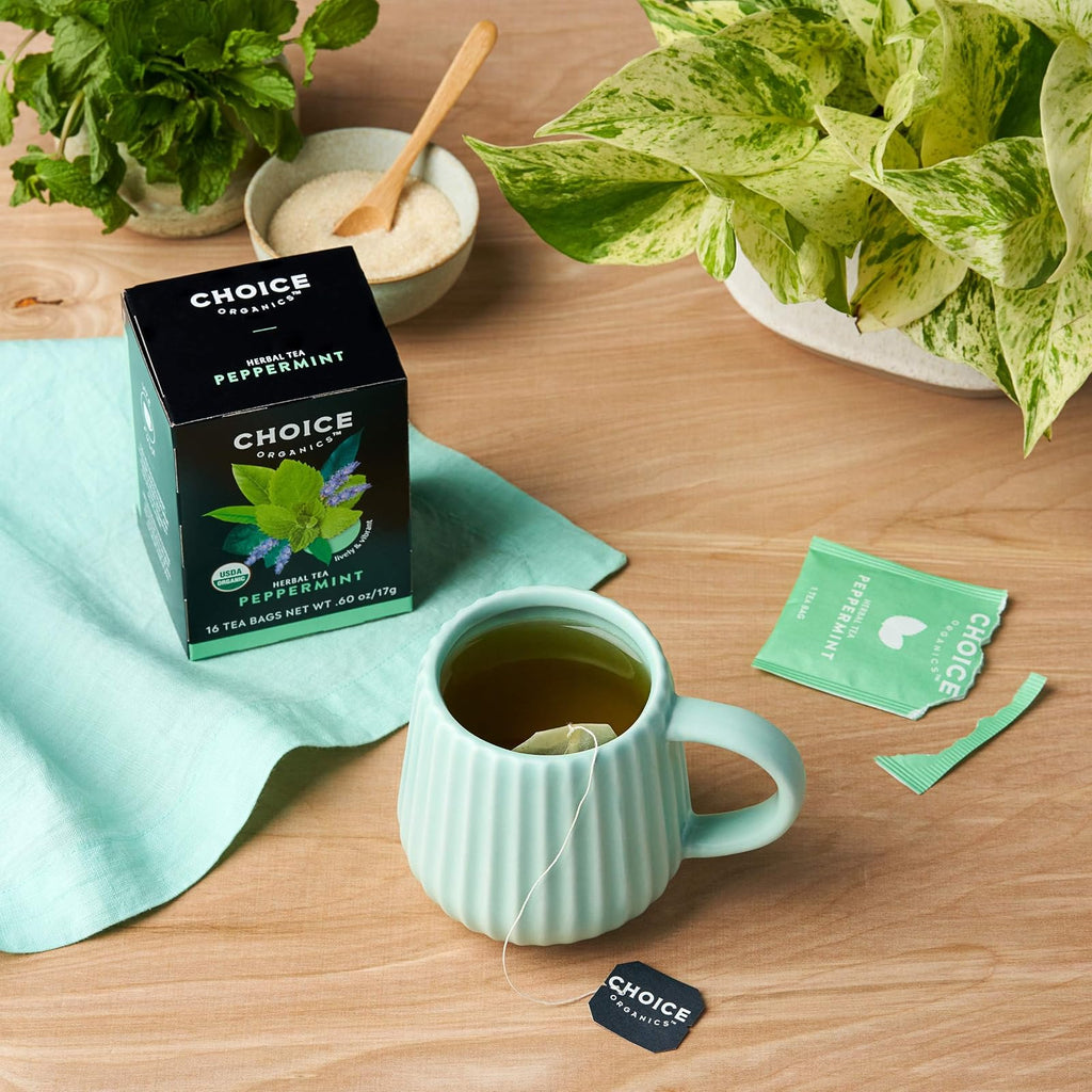 organic peppermint tea for digestion