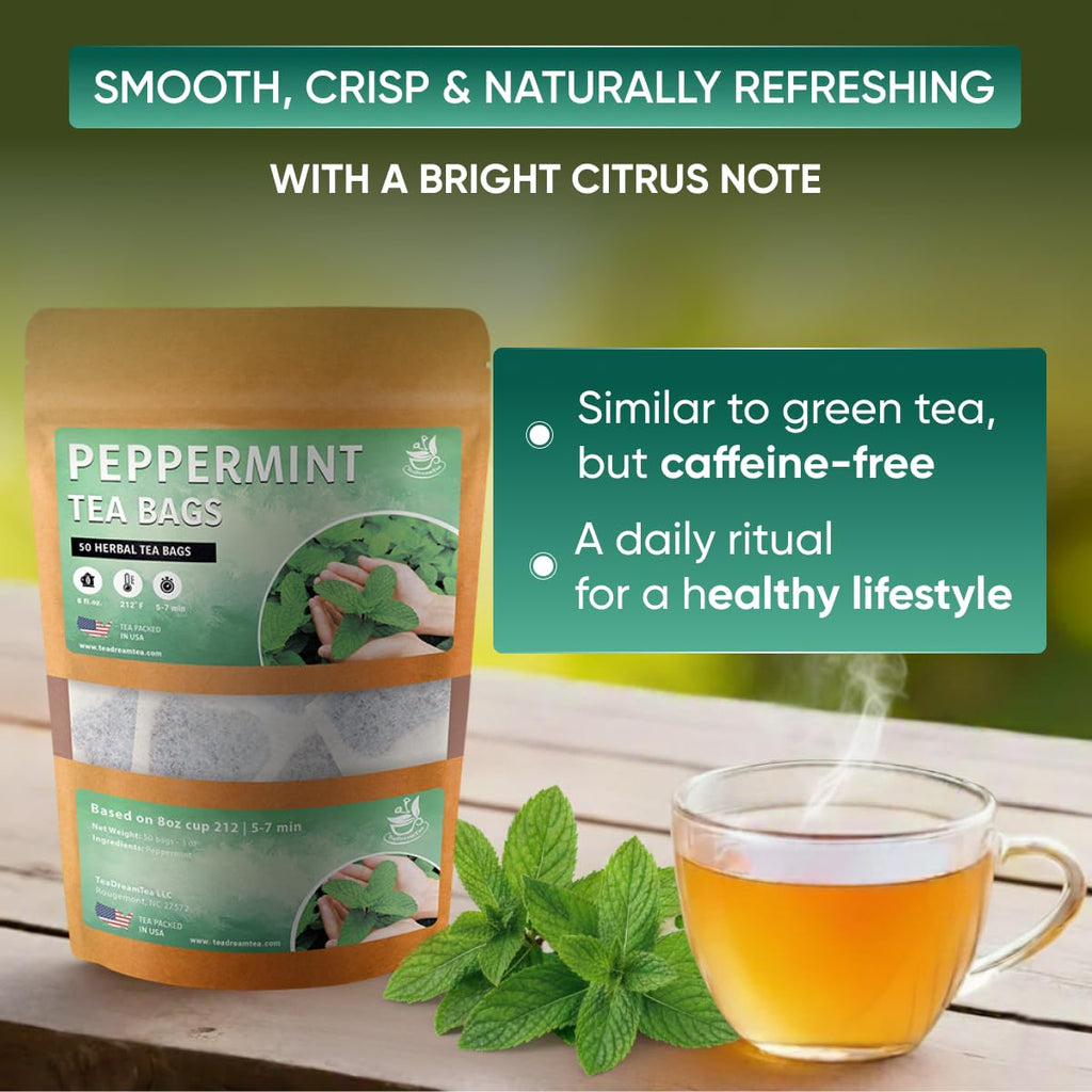 organic peppermint tea for wellness