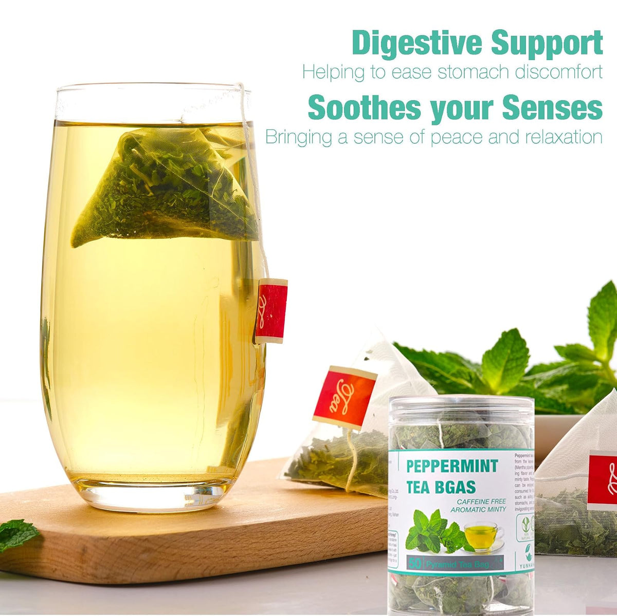 organic peppermint tea for wellness