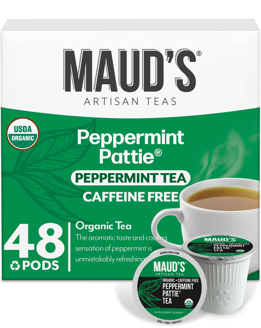 organic peppermint tea pods 48 count