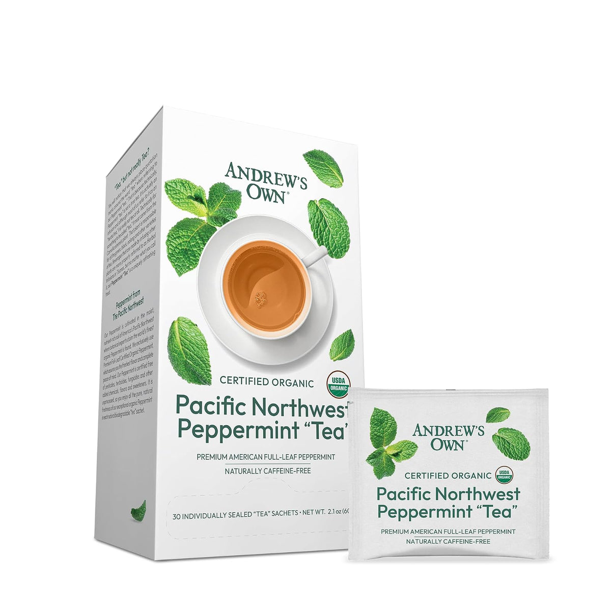 organic peppermint tea sachets