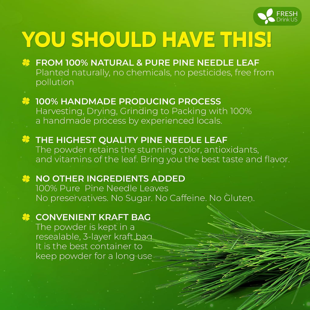 organic pine needle herbal infusion