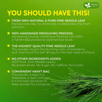 organic pine needle herbal infusion