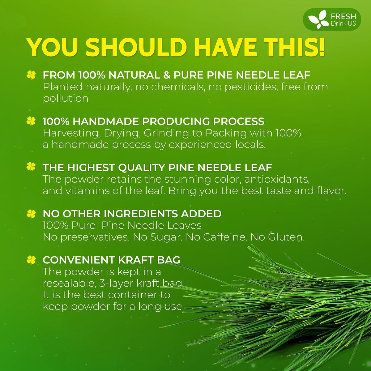 organic pine needle herbal infusion