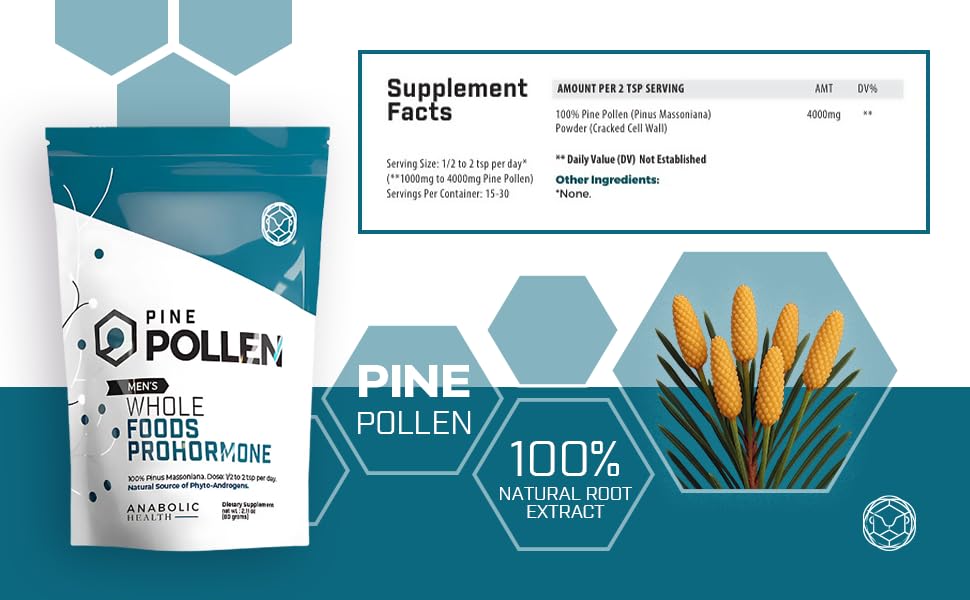 organic pine pollen for vitality