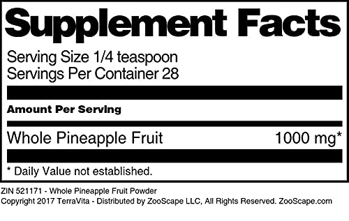 organic pineapple fruit powder nutrition