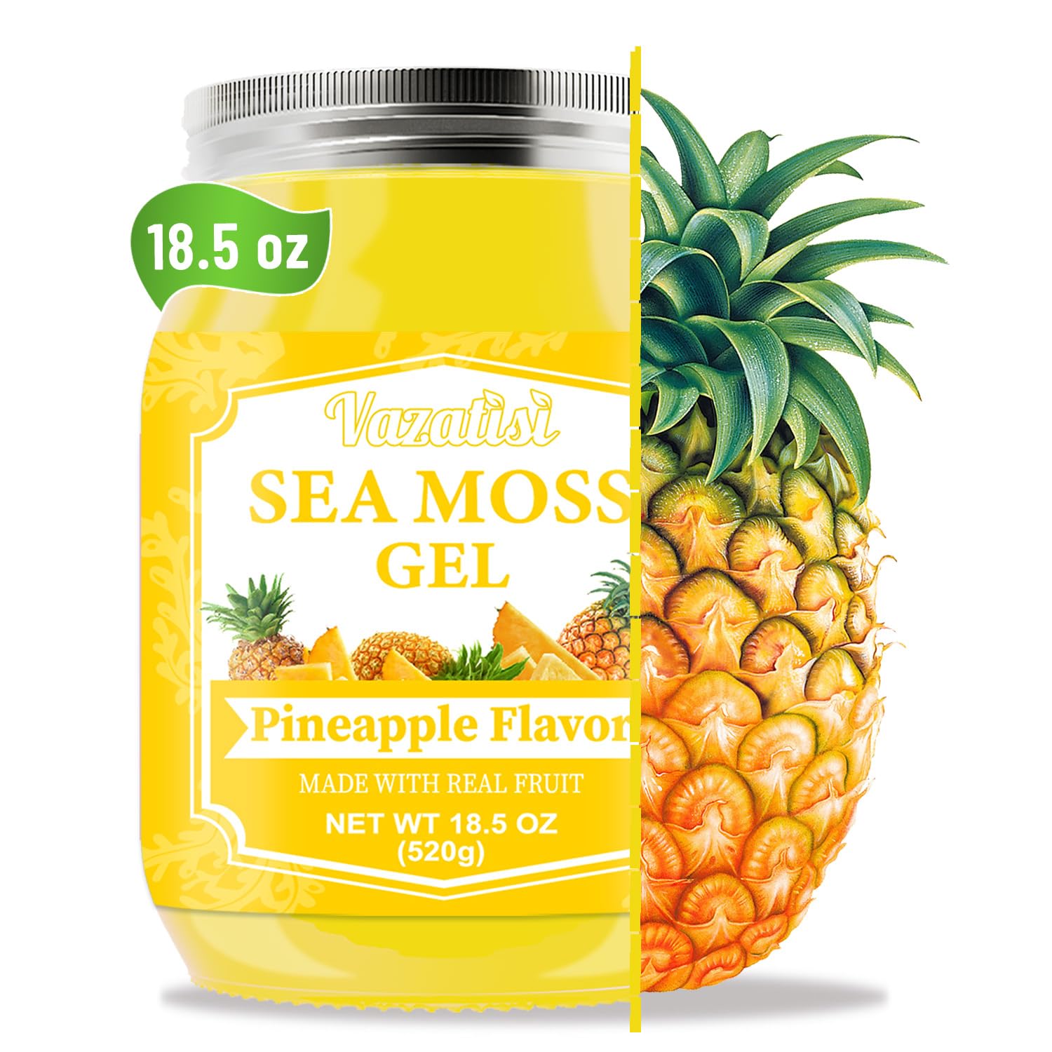 organic pineapple sea moss gel