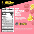 Organic pink lemonade energy chews