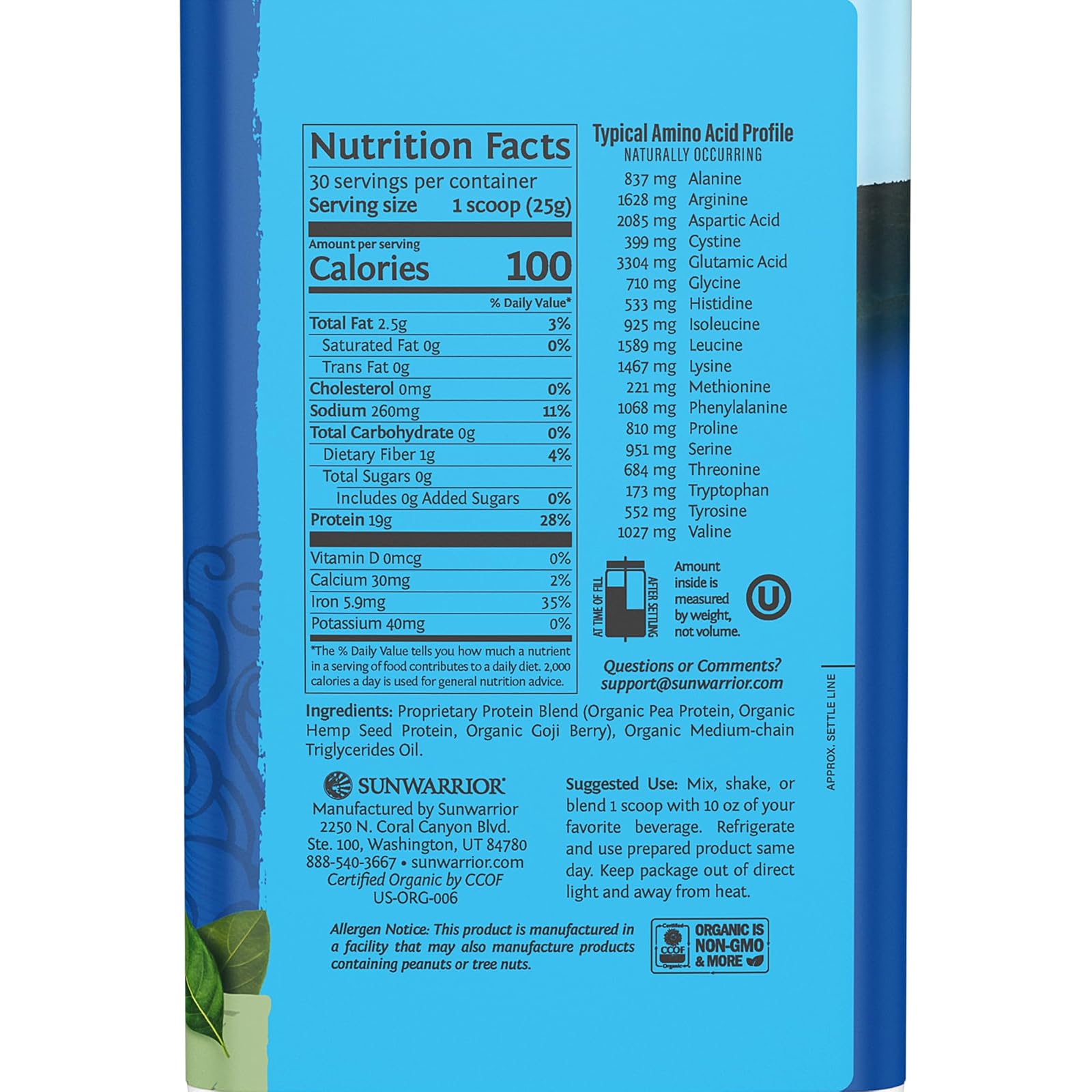 organic plant protein for smoothies