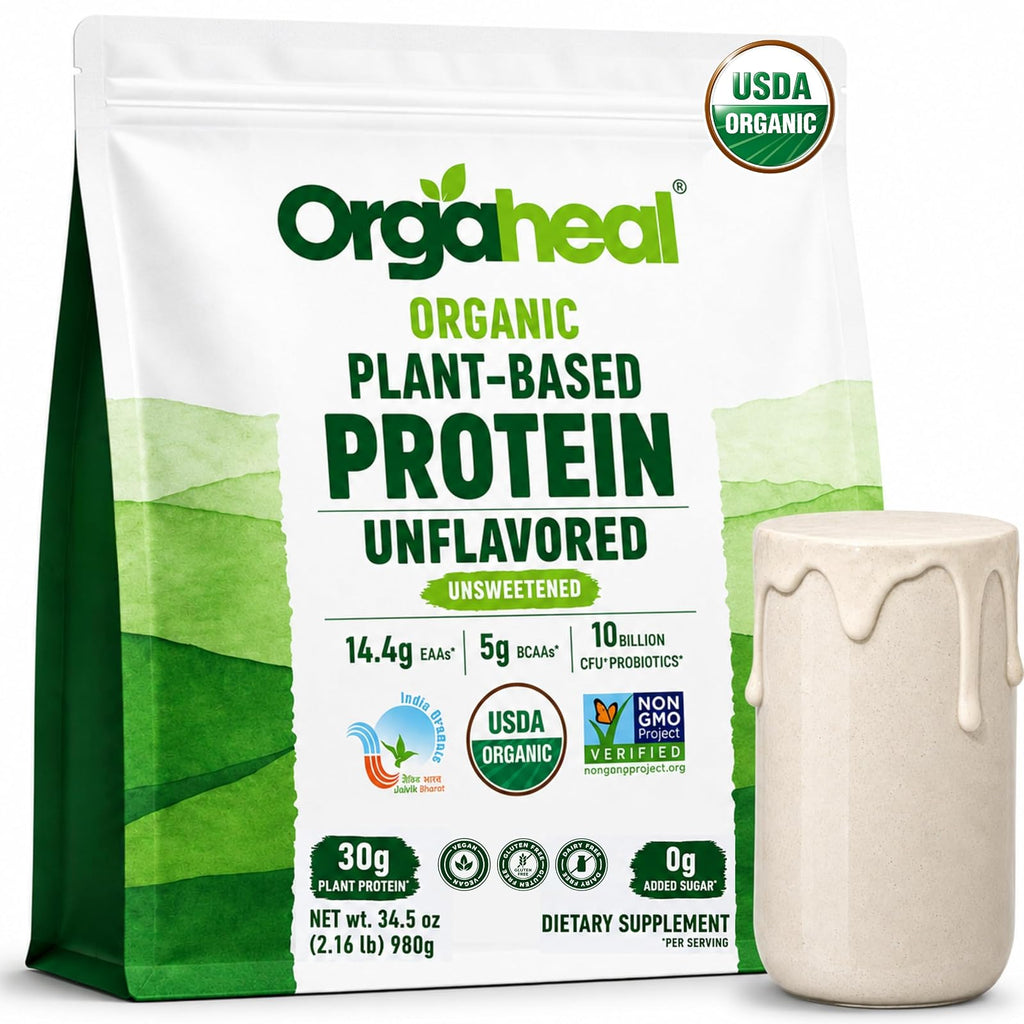 Organic plant protein powder for smoothies