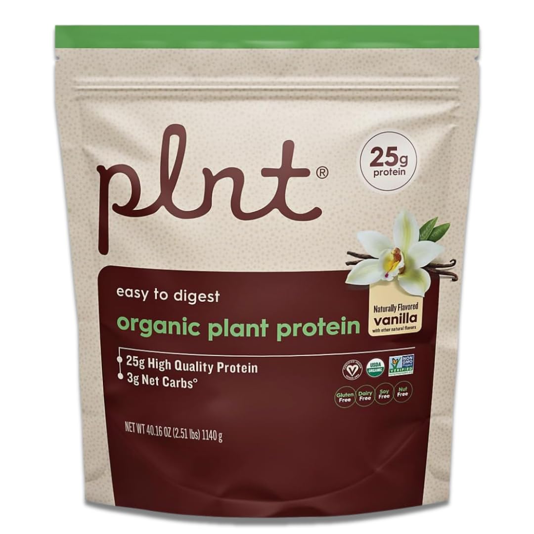 organic plant protein powder vanilla