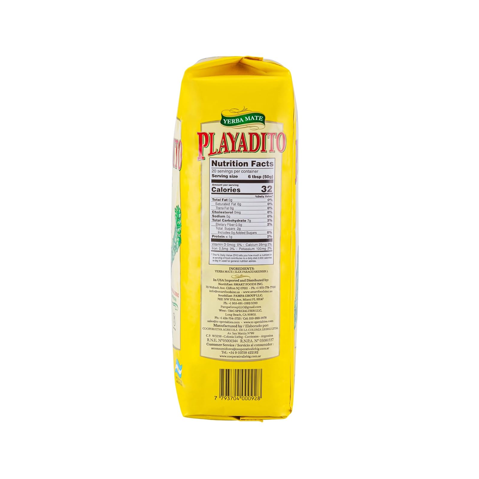 Organic Playadito yerba mate blend