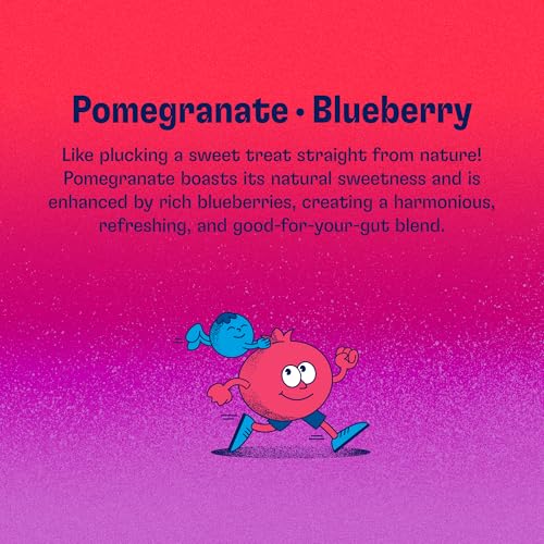 organic pomegranate blueberry kombucha