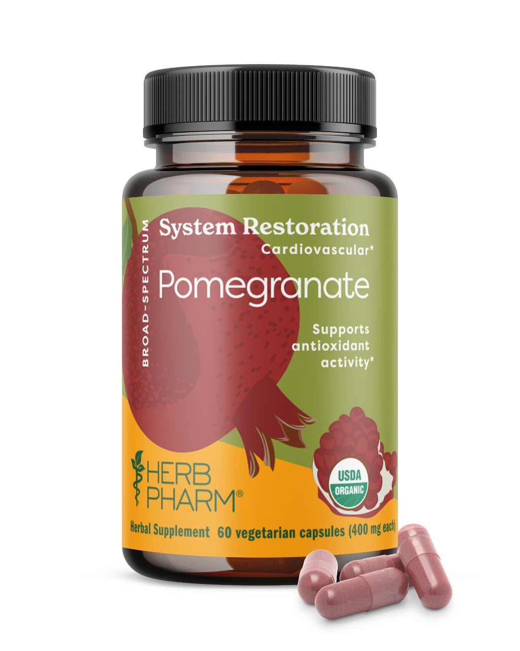 organic pomegranate supplement for antioxidants