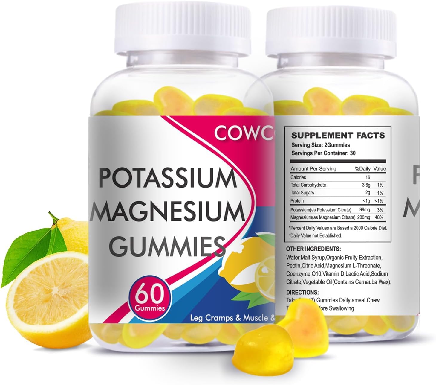 organic potassium magnesium gummies for health