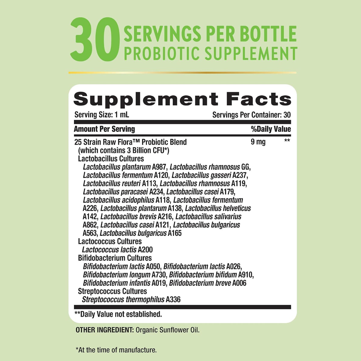 Organic probiotics for women's health