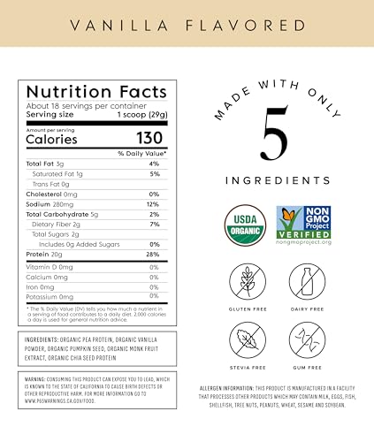 organic protein powder for meal replacement