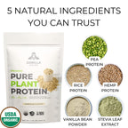 Organic protein powder for muscle recovery