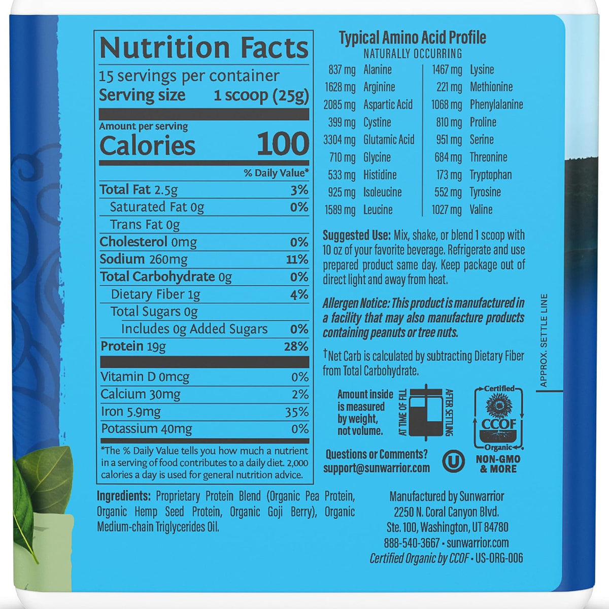 organic protein powder for smoothies