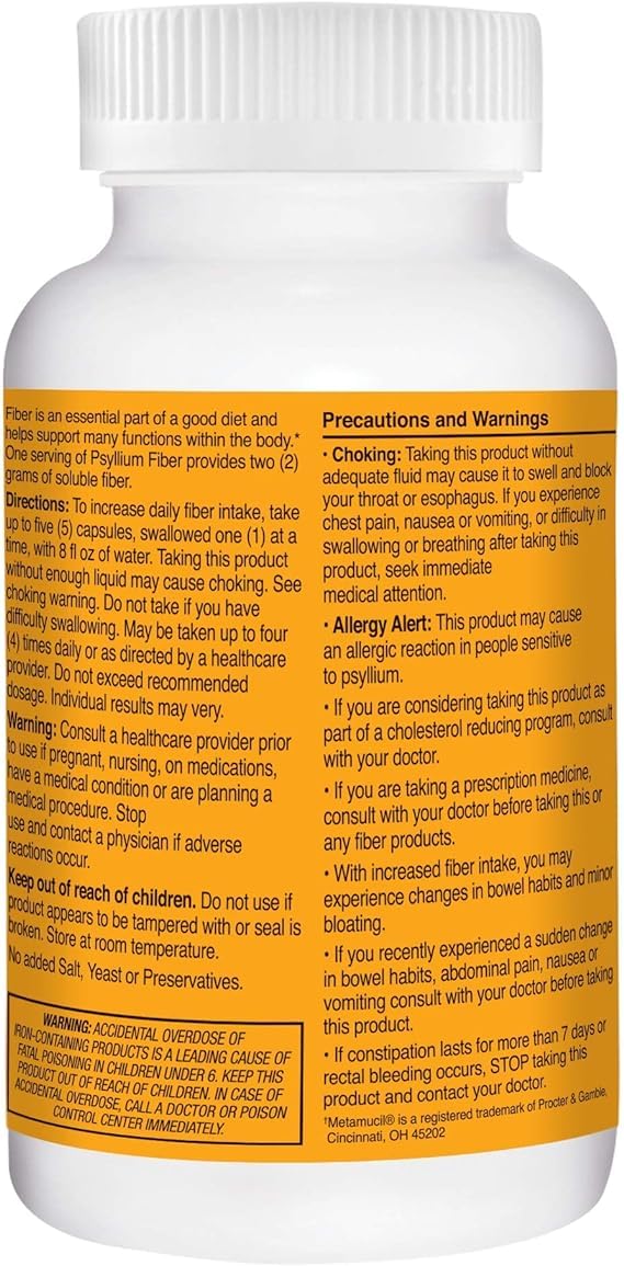 Organic psyllium for daily fiber intake