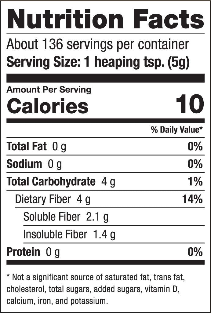 organic psyllium for daily fiber intake
